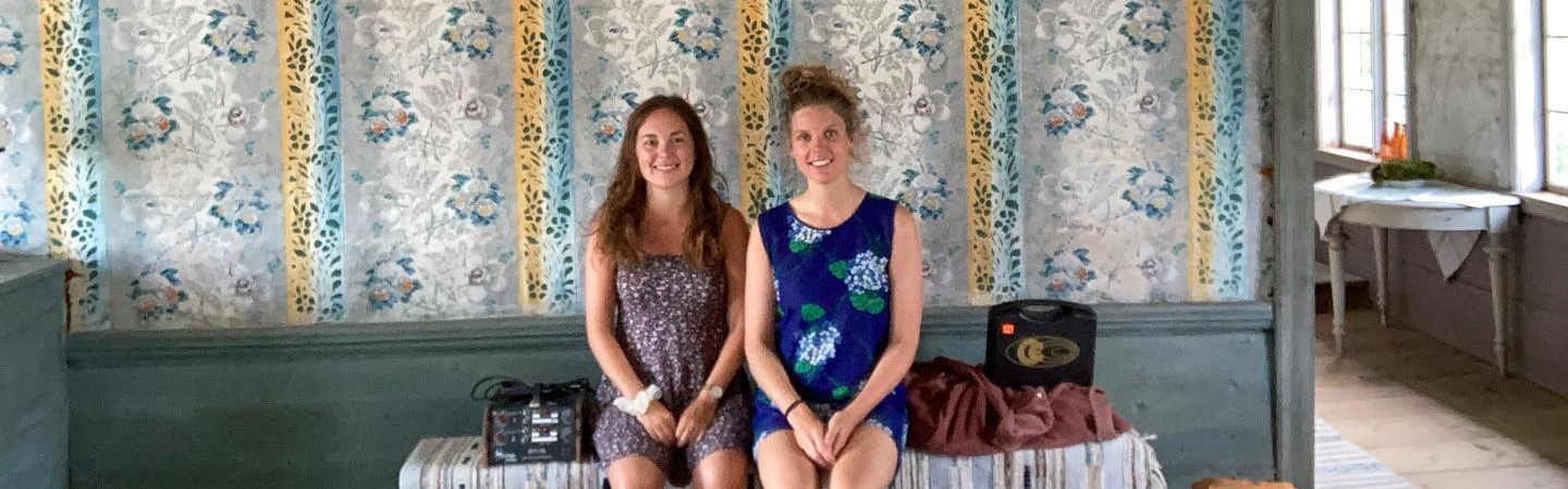 Samantha Ohlanders och Linnea Aall Campbell 2020 - halsingegardar.se